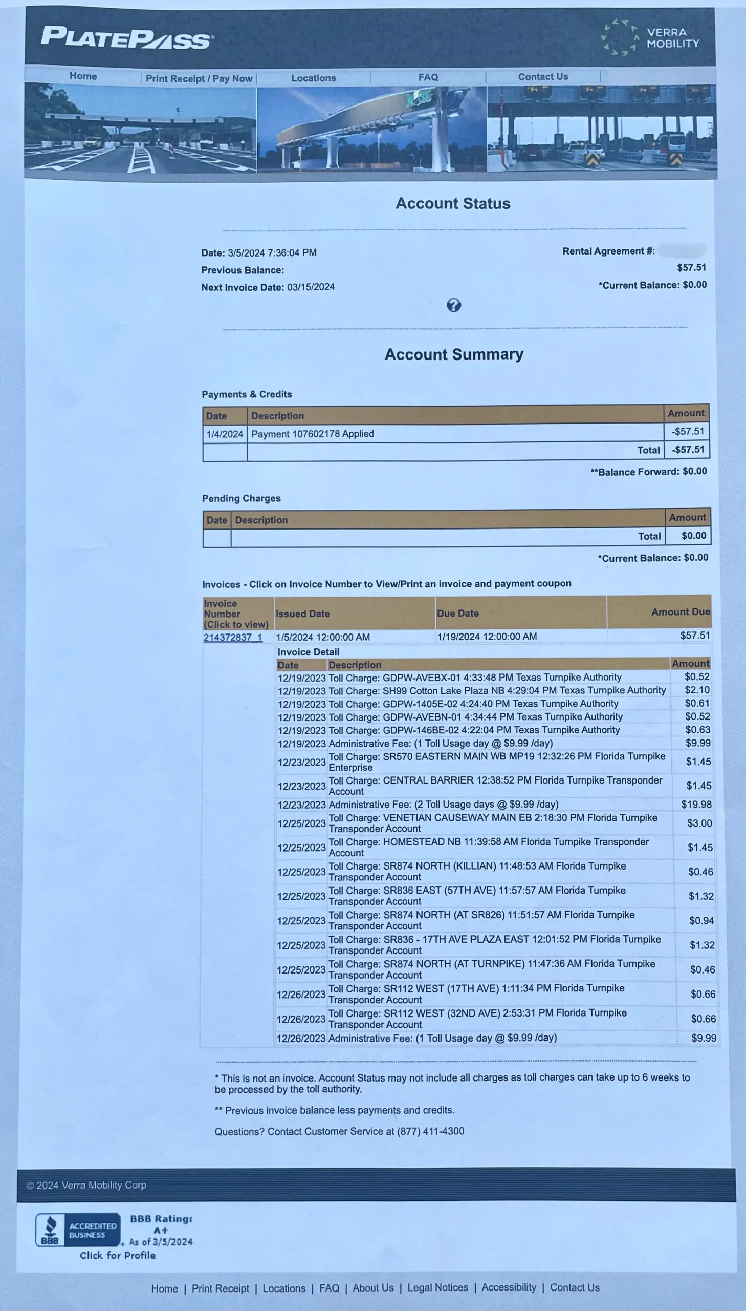 미국 자동차 여행 시 톨비 폭탄 주의 | PlatePass Hertz | BudgetFriendly